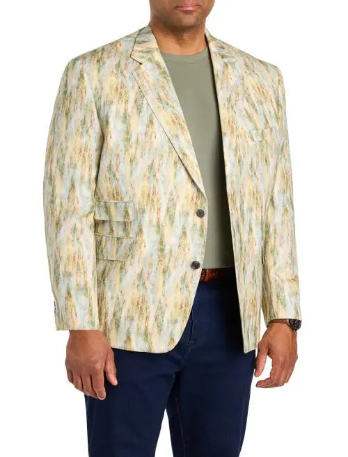 ROBERT GRAHAM BY DXL Big & Tall Watercolor Sport Coat