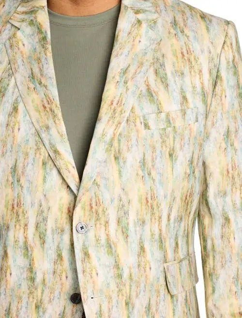 ROBERT GRAHAM BY DXL Big & Tall Watercolor Sport Coat