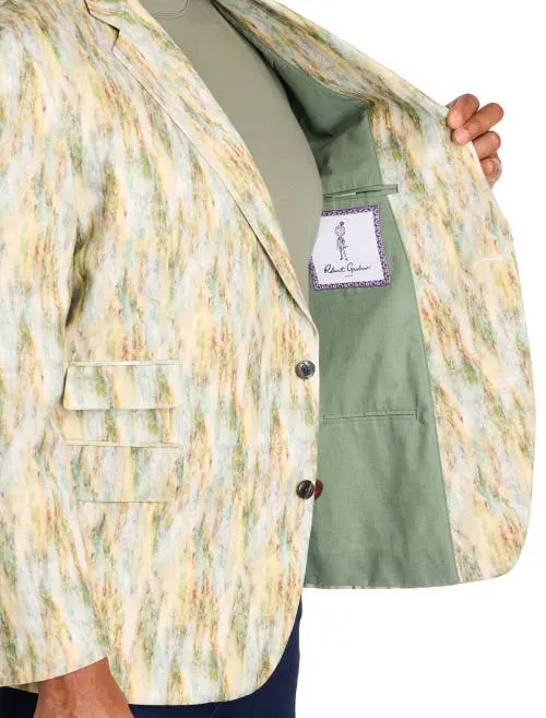 ROBERT GRAHAM BY DXL Big & Tall Watercolor Sport Coat
