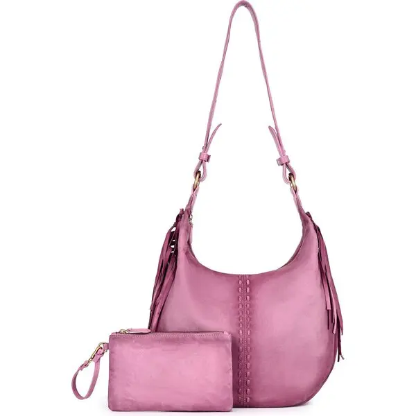 OLD TREND Hydrangea Large Vintage Ombre Shoulder Bag - Powder Pink