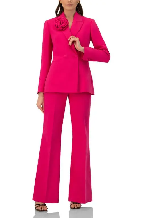 IVONNE Double-breasted Blazer With Floral Detail