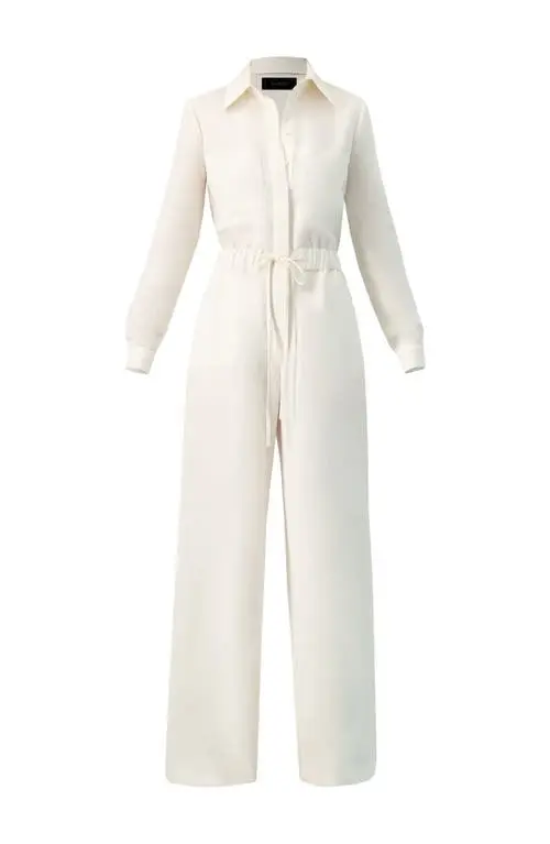 IVONNE Long Sleeve Collared Jumpsuit