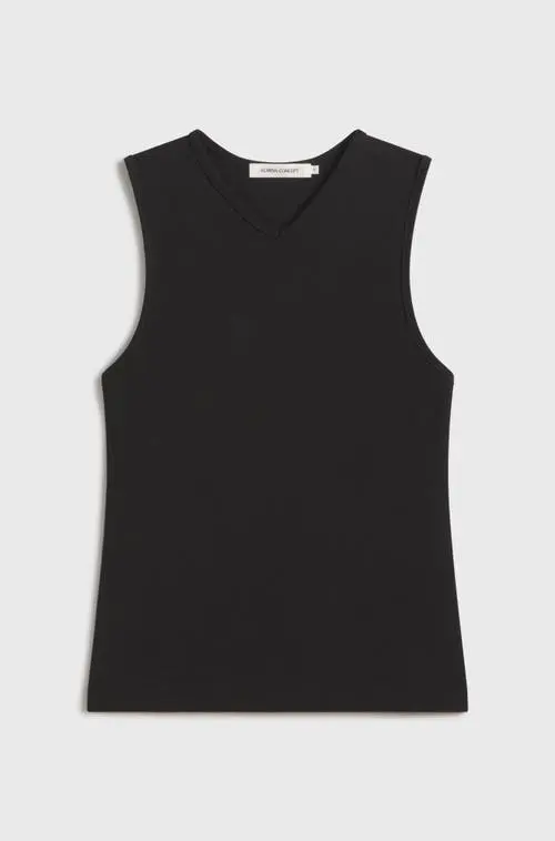 Almina Concept High V-neck Tank