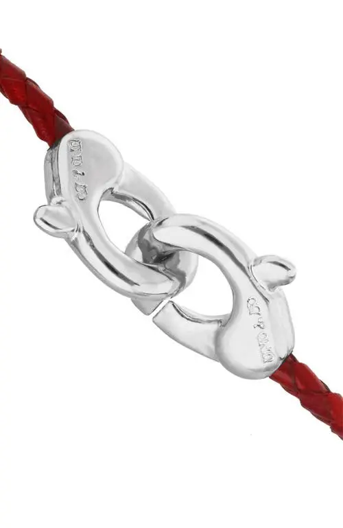 UNODE50 Leather Strap With Interlocking Carabiner Detail