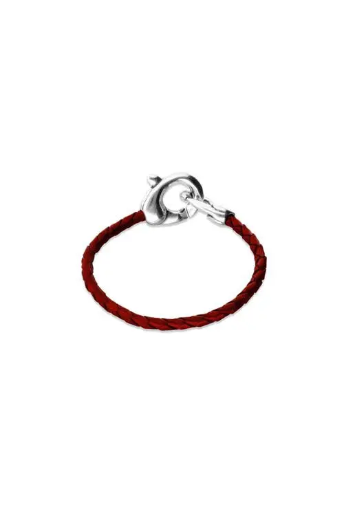 UNODE50 Leather Strap With Interlocking Carabiner Detail