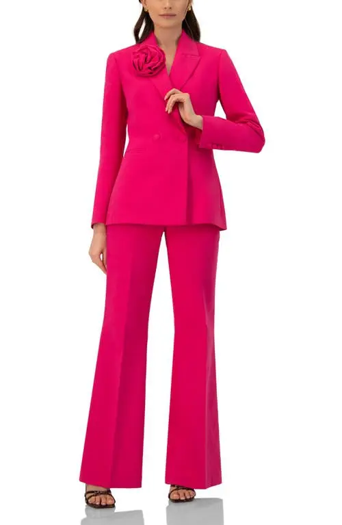 IVONNE Flared Semi-bell Bottom Trousers - Fuchsia