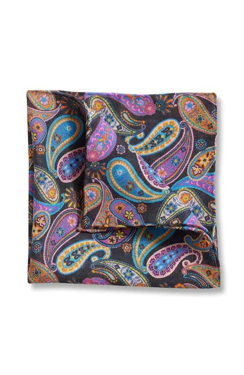 BEAU TIES OF VERMONT Lesley Lane Silk Pocket Square - None