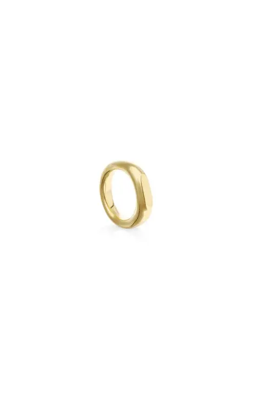 UNODE50 Gold-plated Hexagonal Ring - Metallic Gold