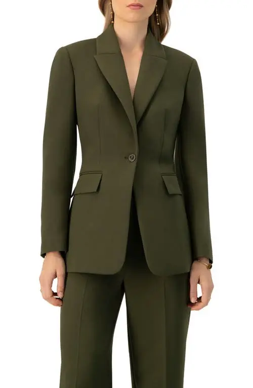 IVONNE Single-breasted Blazer With Front Flap Pockets