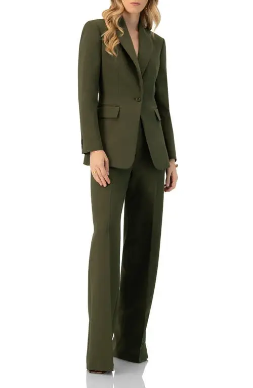 IVONNE Single-breasted Blazer With Front Flap Pockets
