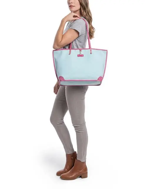 OLD TREND Camellia Medium Reversible Leather Tote - Fuchsia