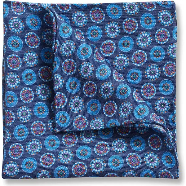 BEAU TIES OF VERMONT Atolla Silk Pocket Square - None