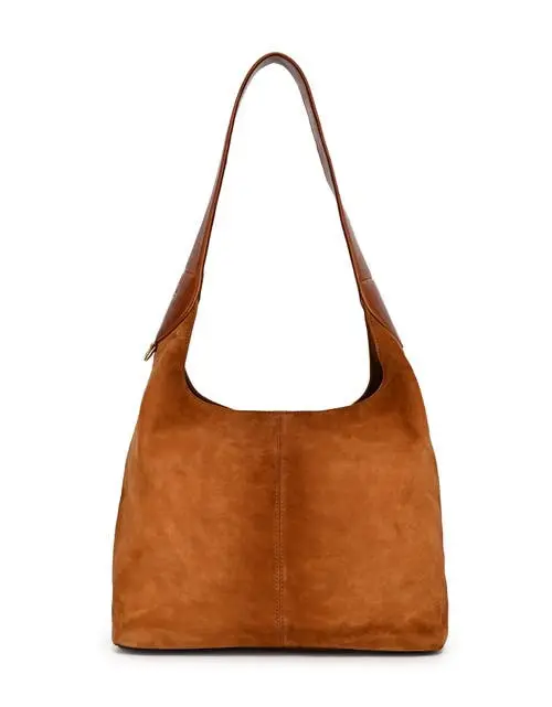 OLD TREND Hydrangea Vintage Ombre Hobo Bag - Cognac