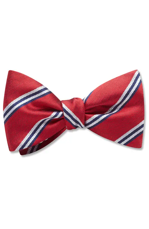 BEAU TIES OF VERMONT Sheridan Silk Woven Bow Tie - Self-tie