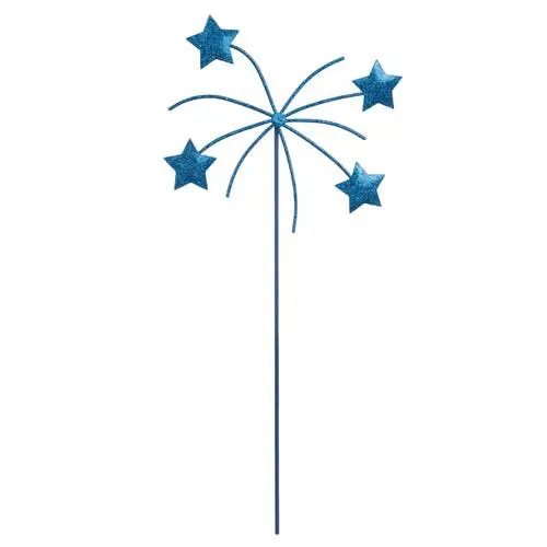 TRANSPAC Metal Star Pick For Spring Home Decor - Blue