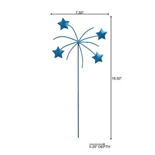 TRANSPAC Metal Star Pick For Spring Home Decor
