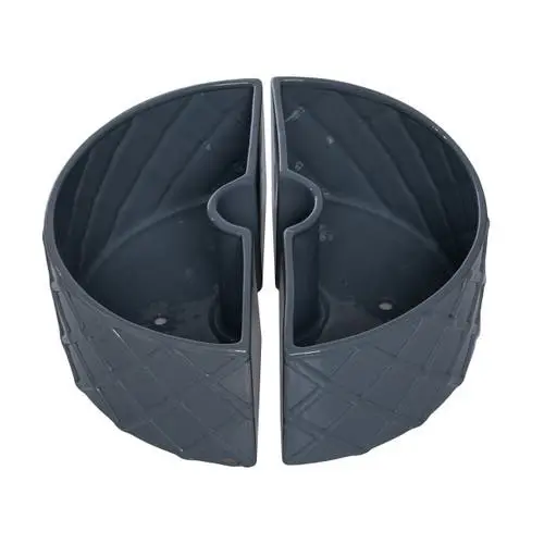 TRANSPAC Dolomite Two Piece Table Planter With Drainage Hole For Spring Garden Decor