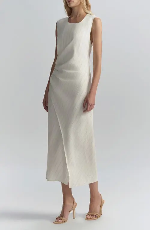 A.L.C. Caroline Pinstripe Linen Blend Dress