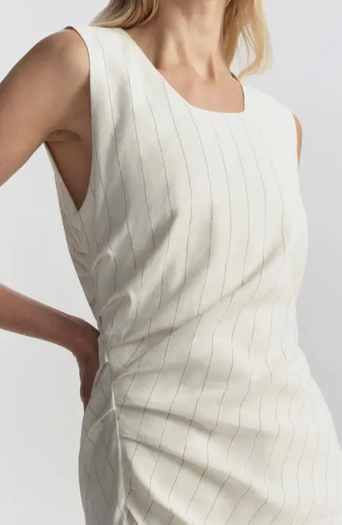 A.L.C. Caroline Pinstripe Linen Blend Dress