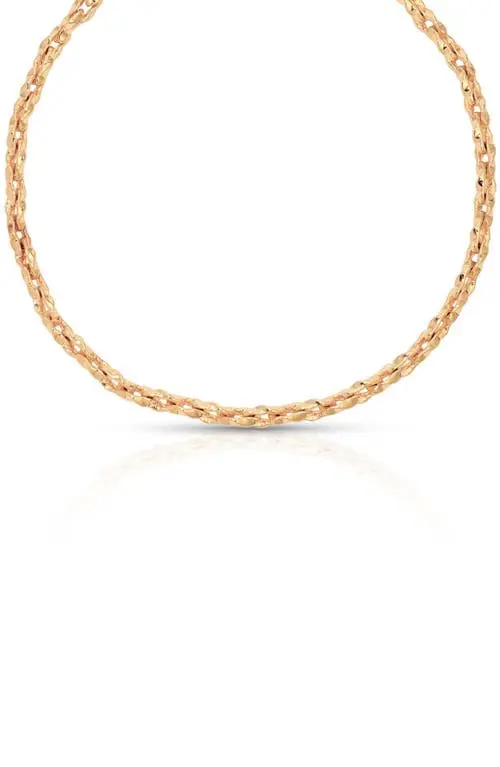 Ettika Sculpted Links Collar Necklace - Gold