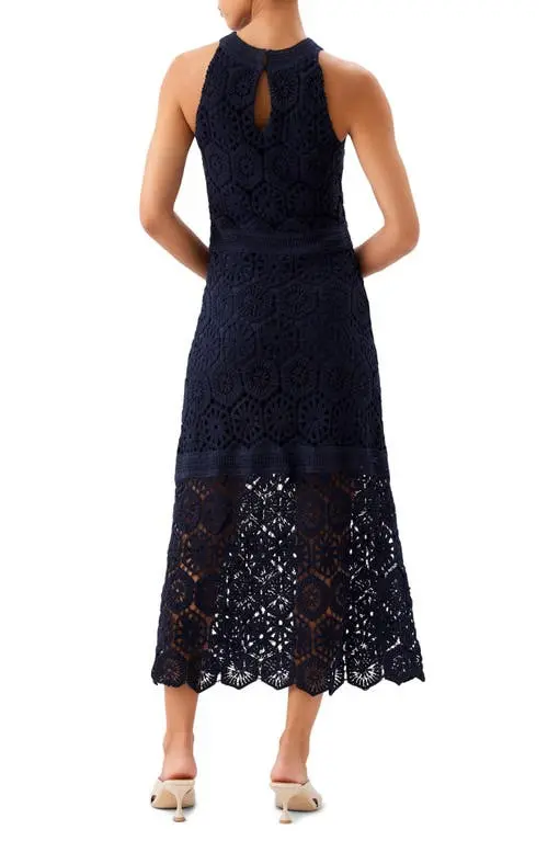 Fifteen Twenty Londyn Crochet Midi Dress