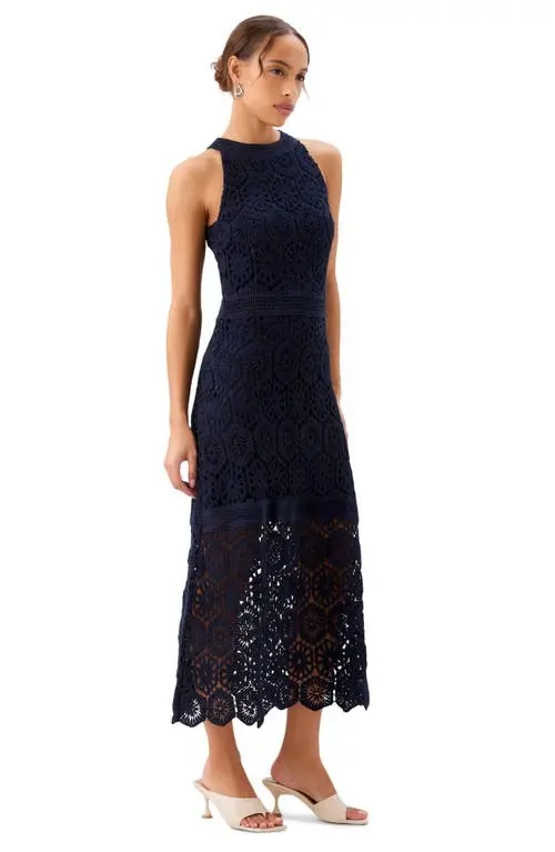 Fifteen Twenty Londyn Crochet Midi Dress