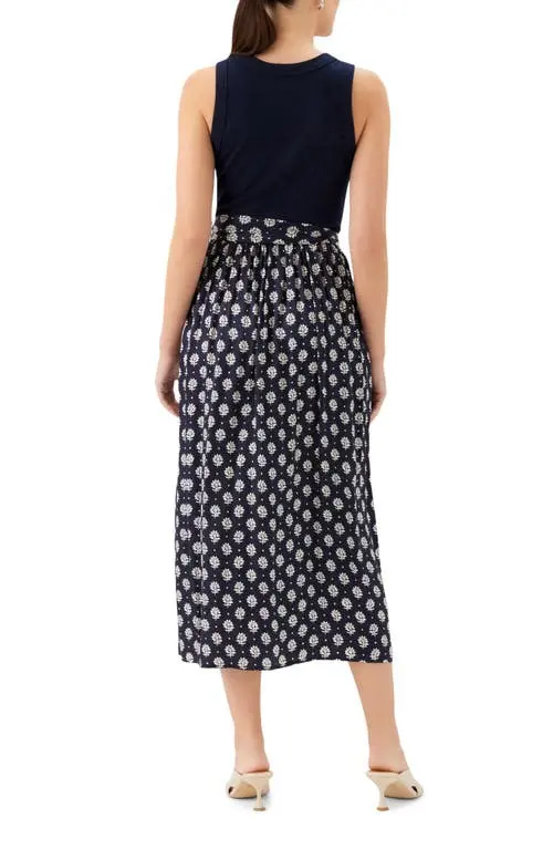 Fifteen Twenty Sleeveless Belted Midi Dress