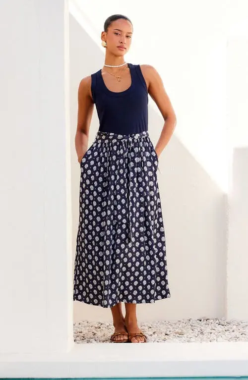 Fifteen Twenty Sleeveless Belted Midi Dress