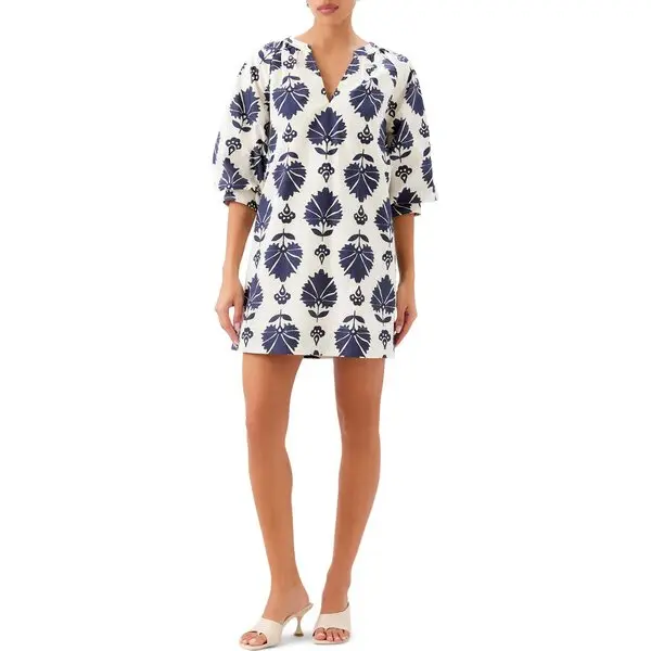 Fifteen Twenty Brianne Lantern Sleeve Shift Dress