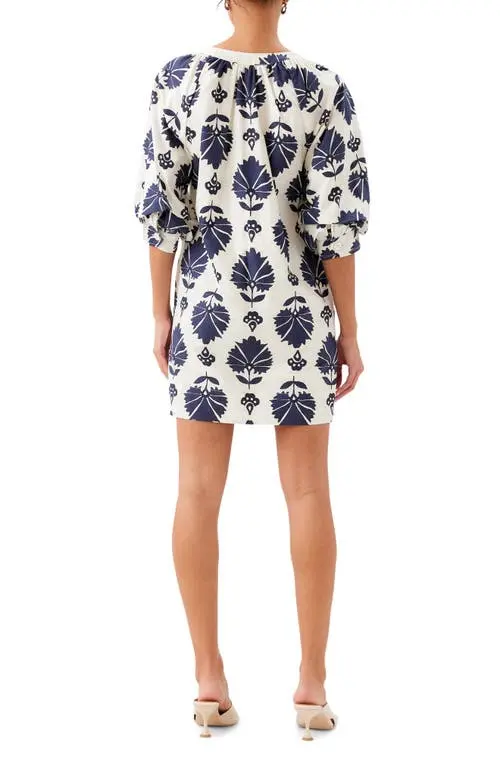 Fifteen Twenty Brianne Lantern Sleeve Shift Dress