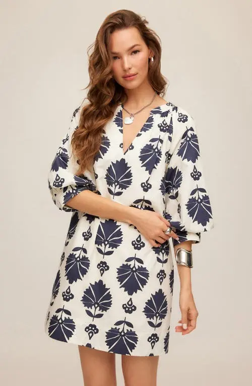 Fifteen Twenty Brianne Lantern Sleeve Shift Dress
