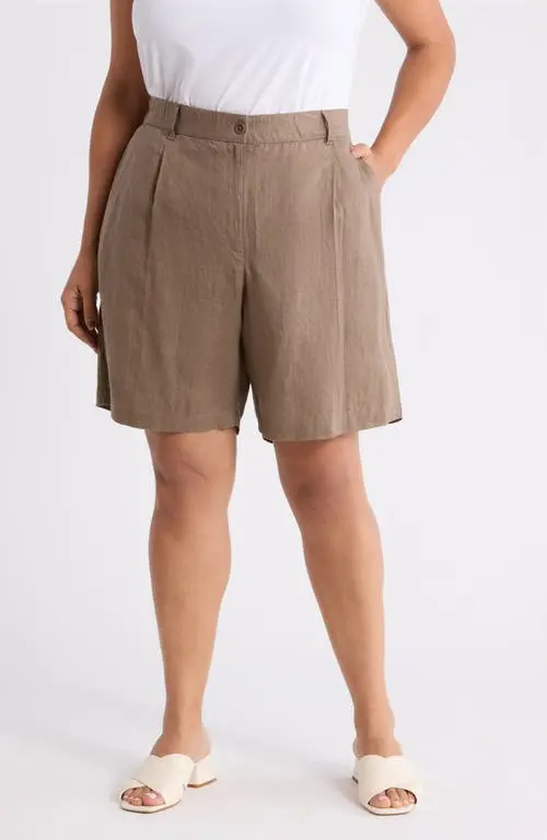 Eileen Fisher Organic Linen Walking Shorts