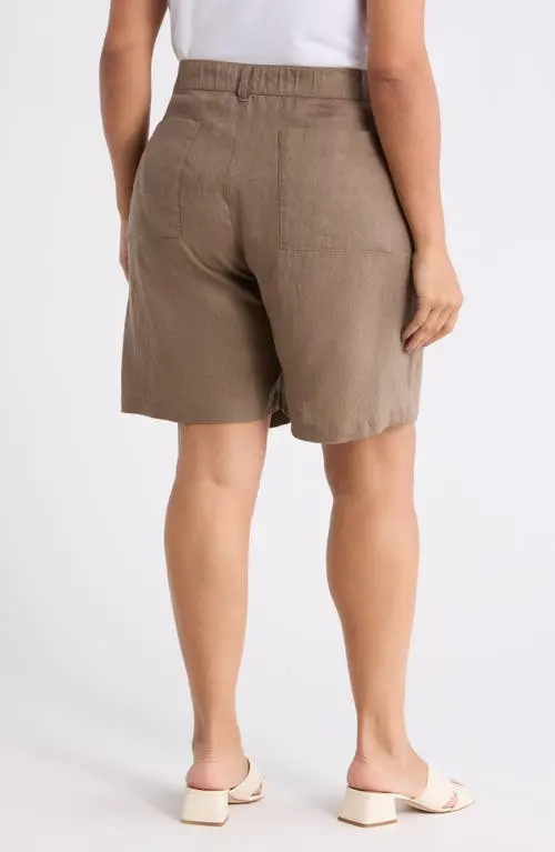 Eileen Fisher Organic Linen Walking Shorts