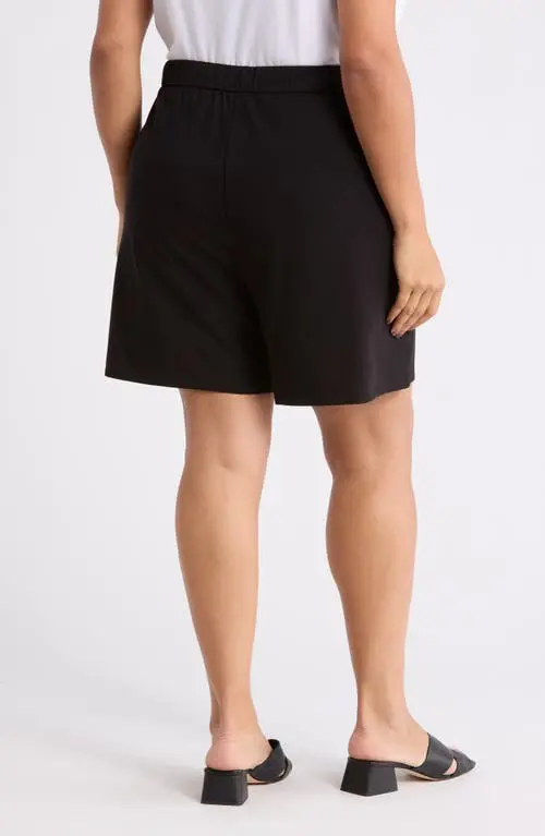 Eileen Fisher Stretch Organic Cotton Drawstring Shorts