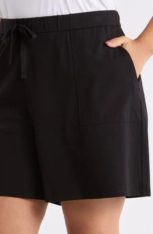 Eileen Fisher Stretch Organic Cotton Drawstring Shorts