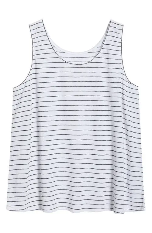 Eileen Fisher Stripe Organic Linen Tank