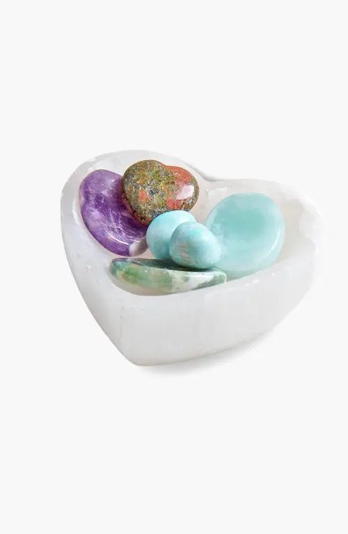 TINY RITUALS Recharging Heart Bowl - Selenite