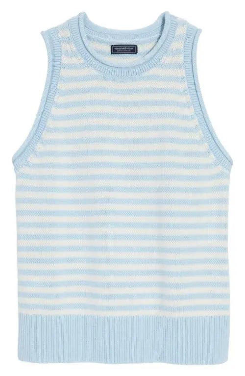 Vineyard Vines Stripe Sweater Tank - Rocks Blue Stripe