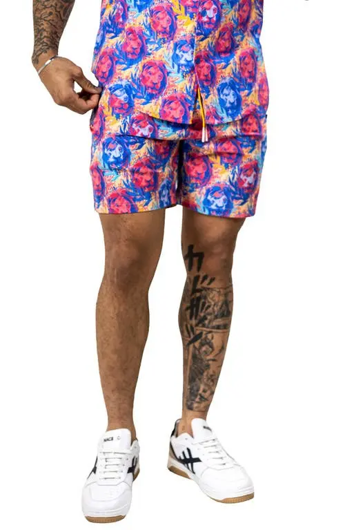 MACEOO Printed Swim Trunks - Red
