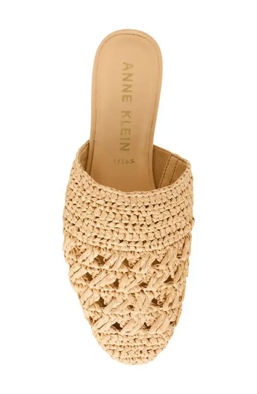 Anne Klein Sam Crochet Mule - Natural