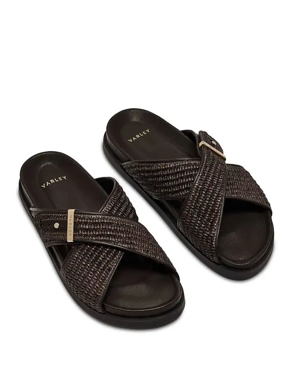 Varley Esla Slide Sandals - Ebony