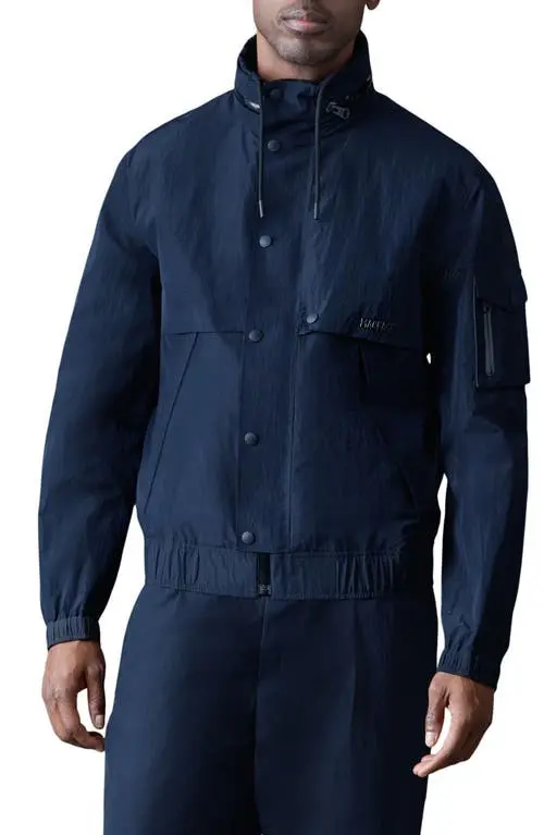 Mackage Garrett Hooded Rain Acket - Navy