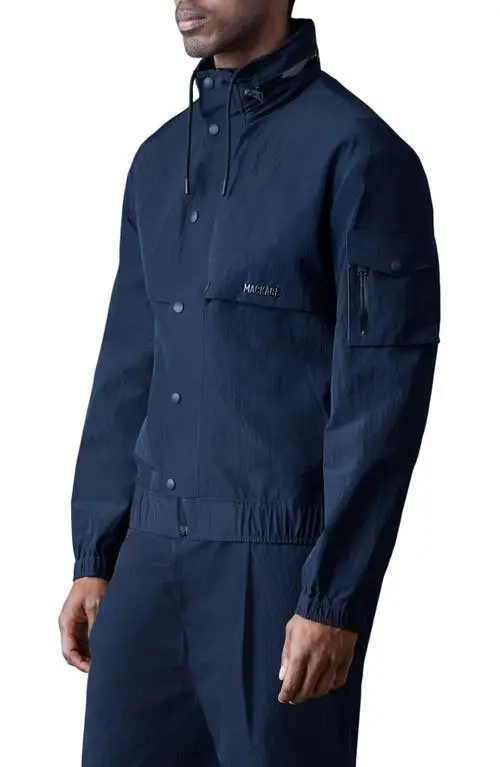Mackage Garrett Hooded Rain Jacket - Navy