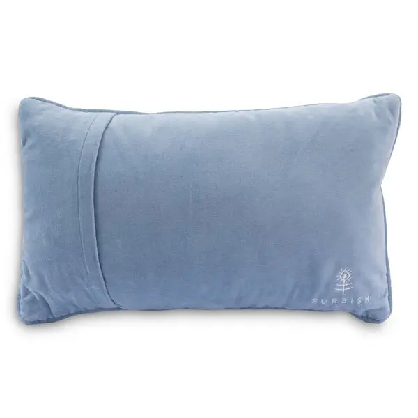 FURBISH Spill The Tea Needlepoint Pillow, 15 X 9