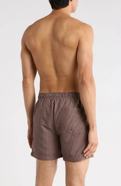 PACSUN Pinstriped Swim Trunks