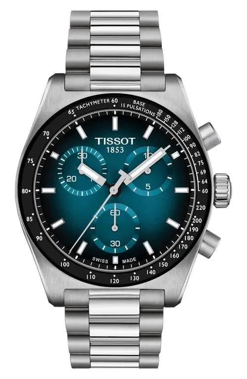 TISSOT Prs 516 Chronograph Bracelet Watch - Blue Gradient