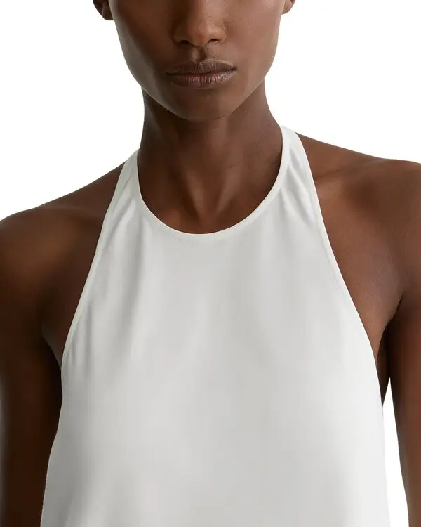 REISS Quinn Asymmetric Halter Neck Top