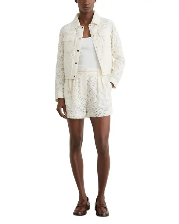 REISS Lori Lace Shorts