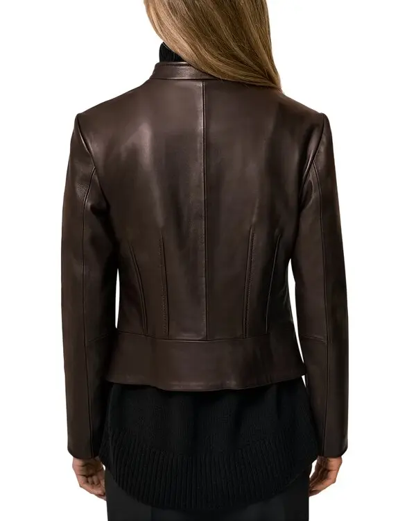 REISS Allie Leather Jacket