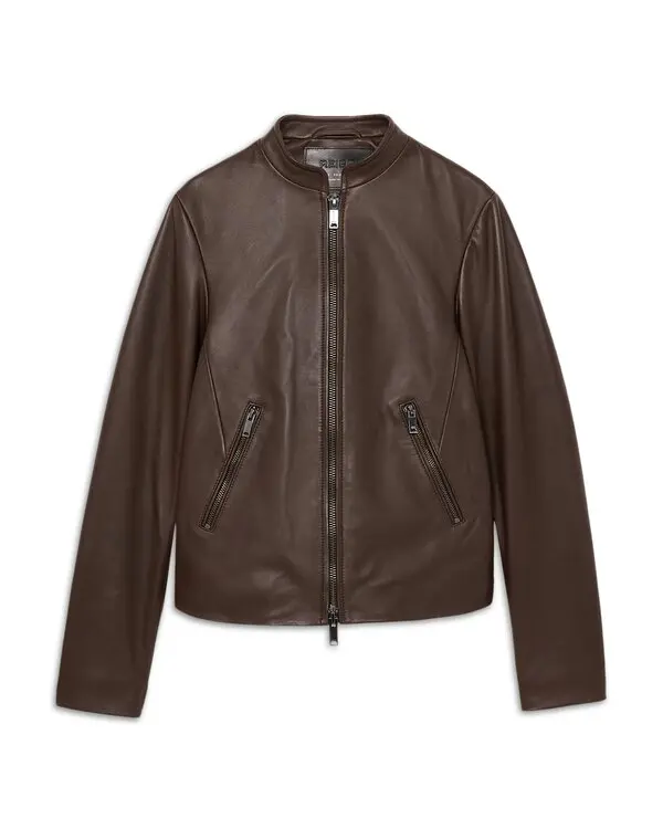 REISS Allie Leather Jacket